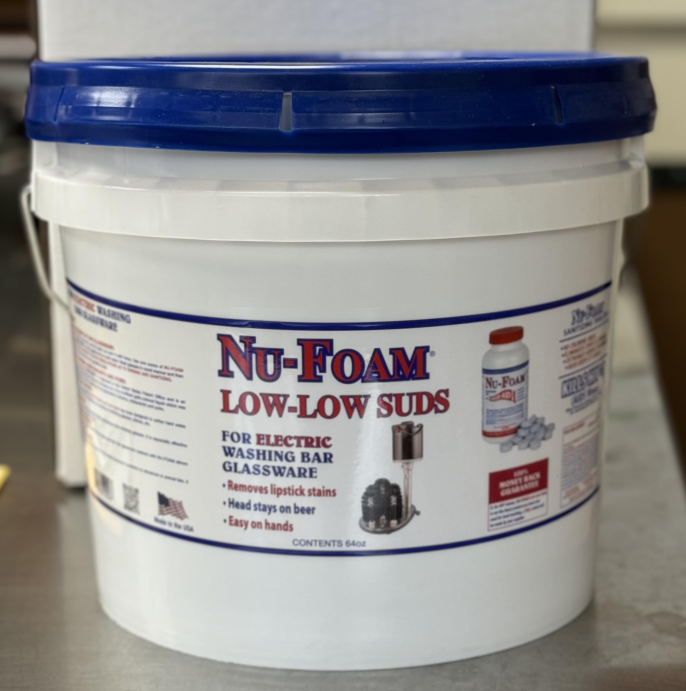 Nu-Foam Low Low Suds Liquid Detergent for Bar Glassware - Original ...