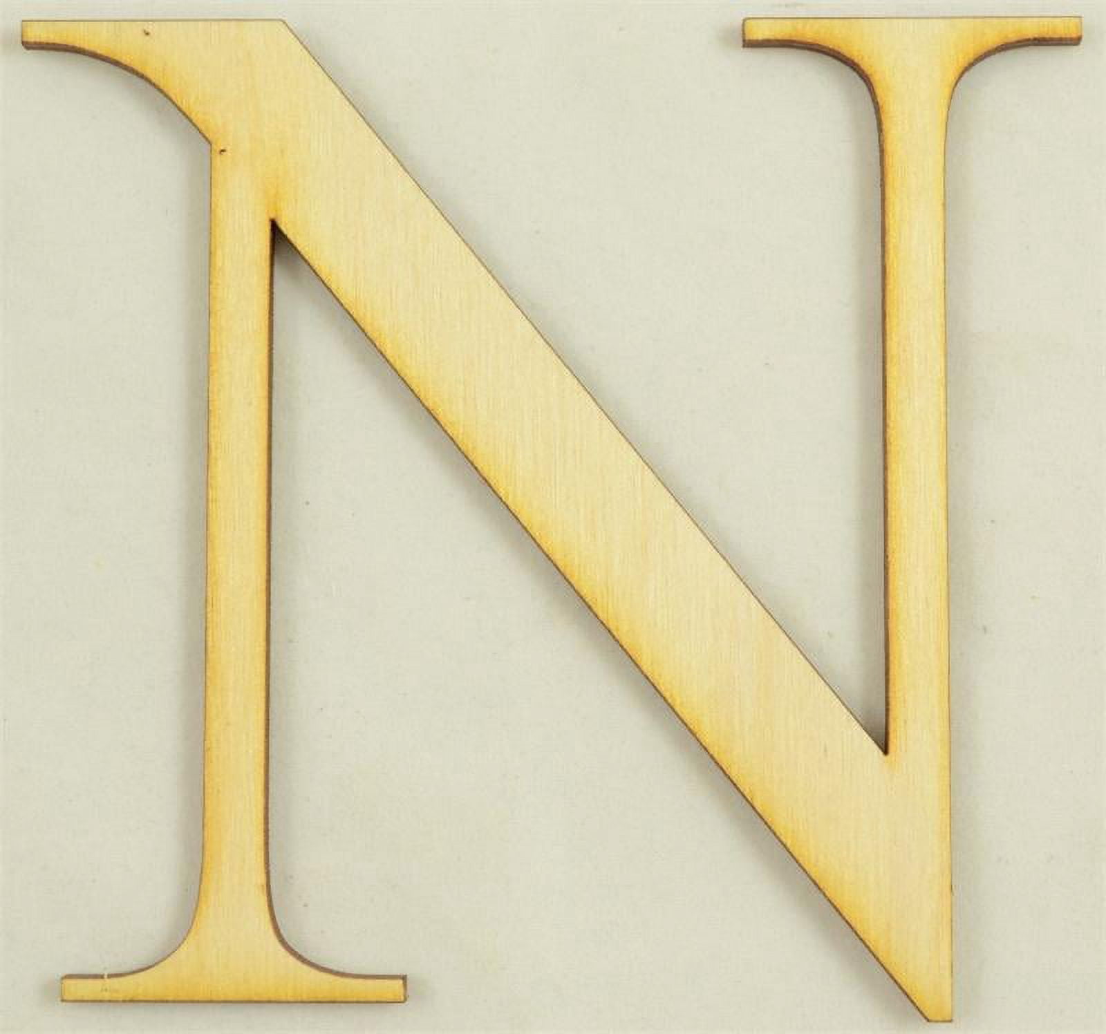 Nu Greek Letter Size:3 Inch Thickness:1/4" Baltic Birch - Walmart.com