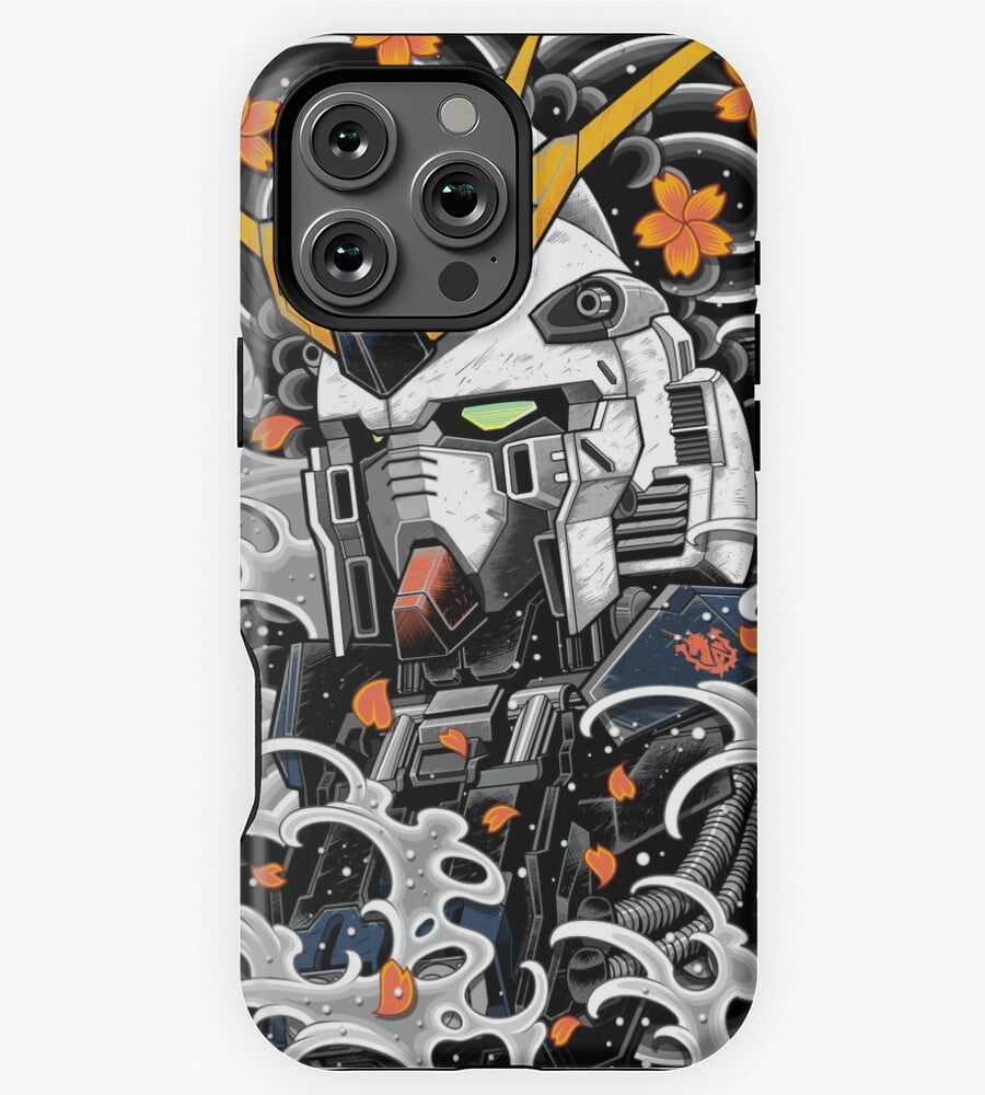 Nu Gundam Awesome Mecha Art GA1298 Phone Case for iPhone 11 to 17 Pro ...