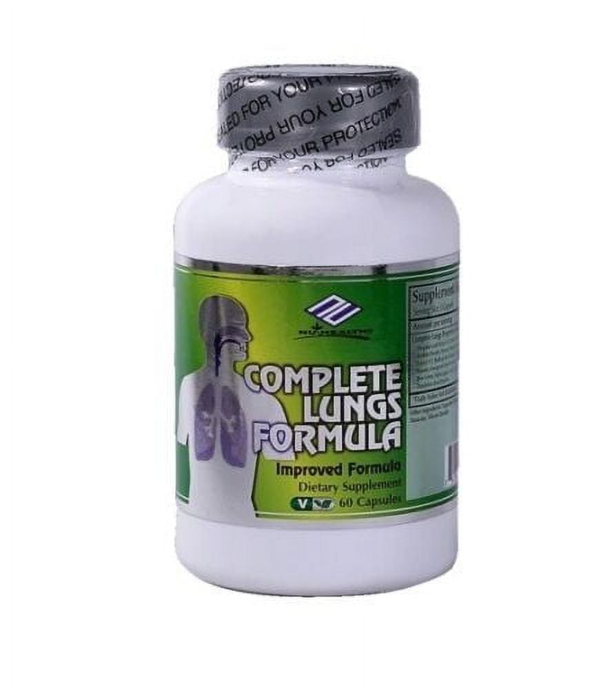 Nu-Health COMPLETE LUNGS FORMULA 60 VEGGIE CAPSULES/ Bottle For Clear ...