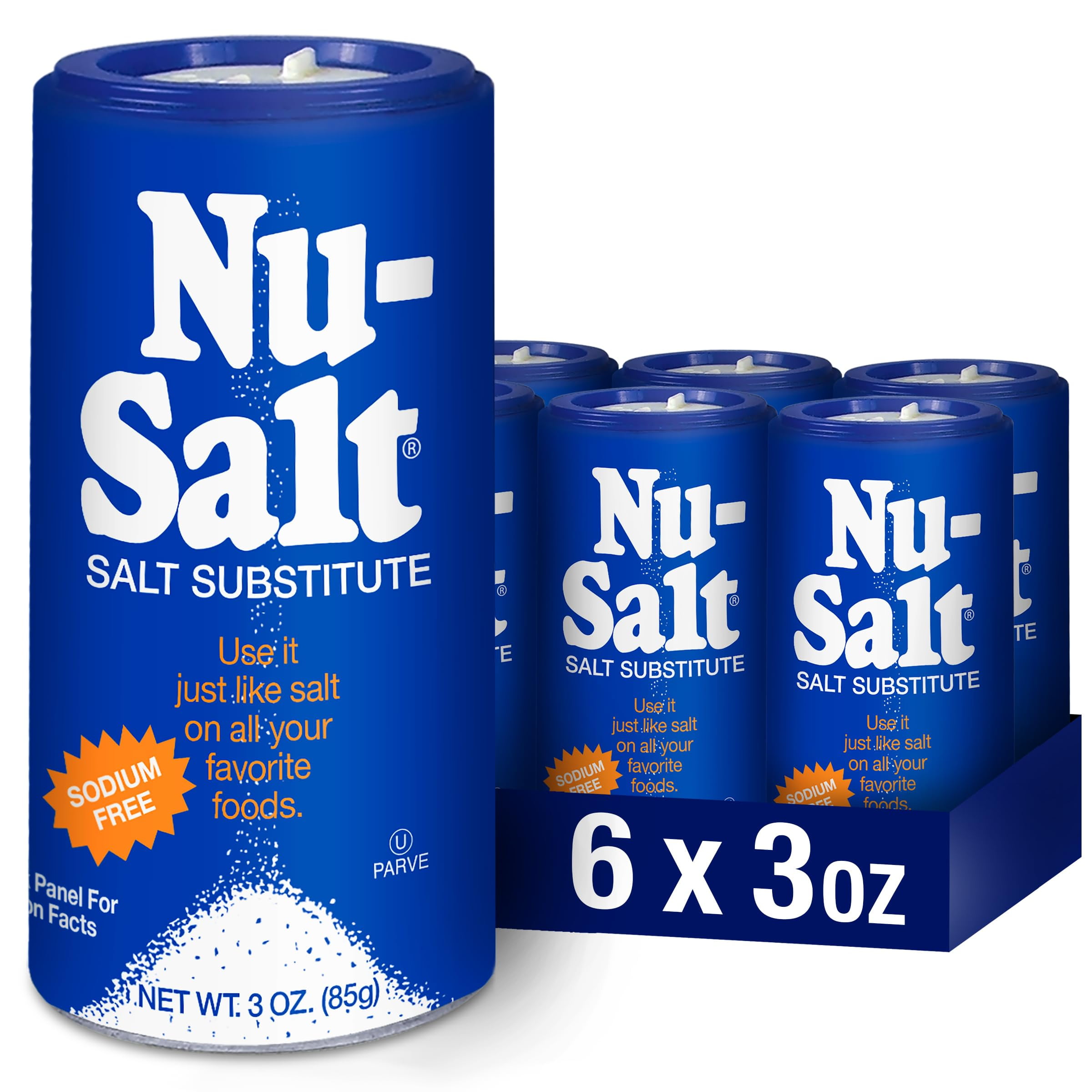 Nu-Salt Salt Substitute, 3 oz (Pack of 6) - Walmart.com