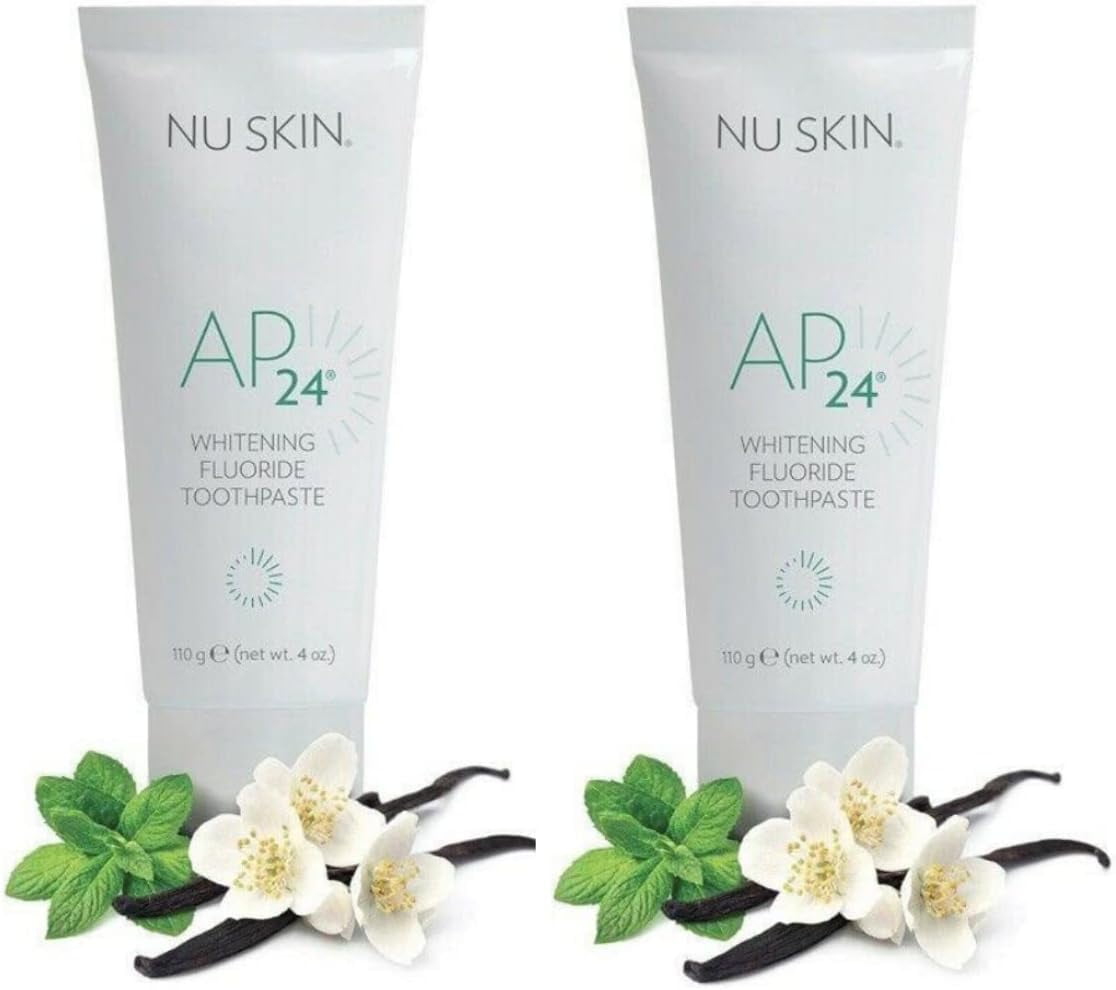 Nu Skin AP 24 Whitening Fluoride Toothpaste - 4 oz (2 Pack) - Brightens & Whitens Teeth ...
