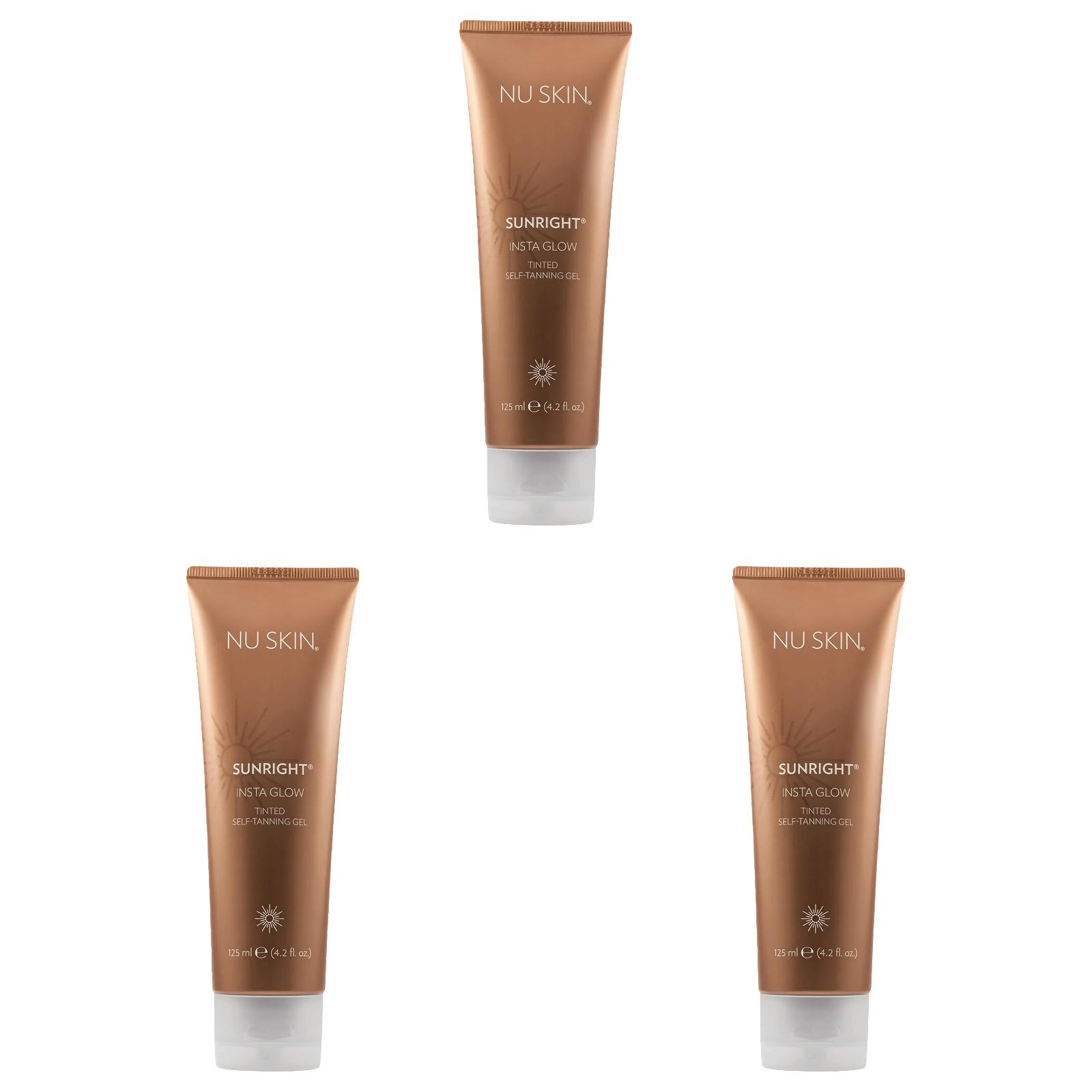 Nu Skin Sunright Insta Glow Self Tanner Gel – 4.2 oz 3-Pack | Face ...