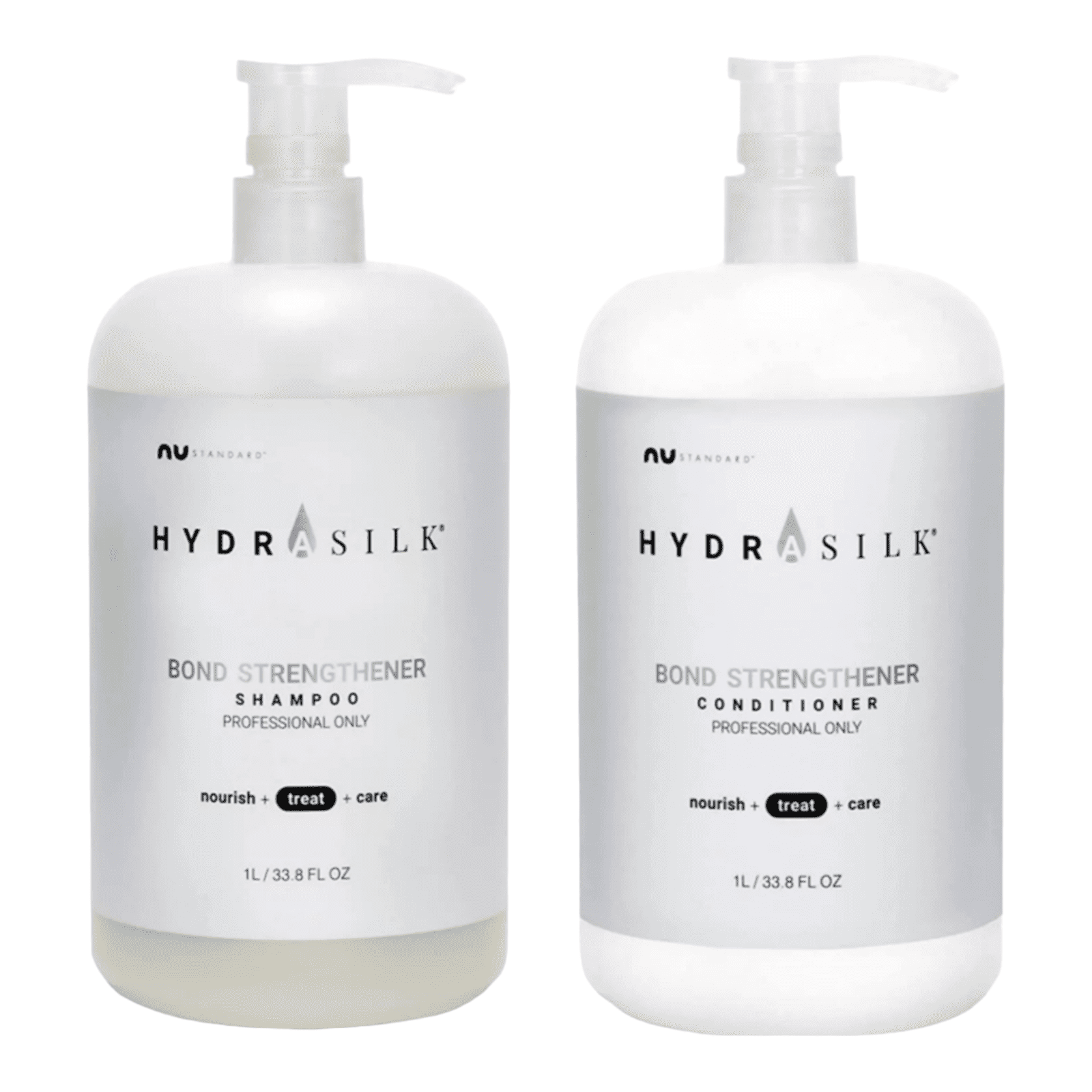 Nu Standard Hydrasilk Bond Strengthener Shampoo & Conditioner 33.8 oz Pro - Walmart.com