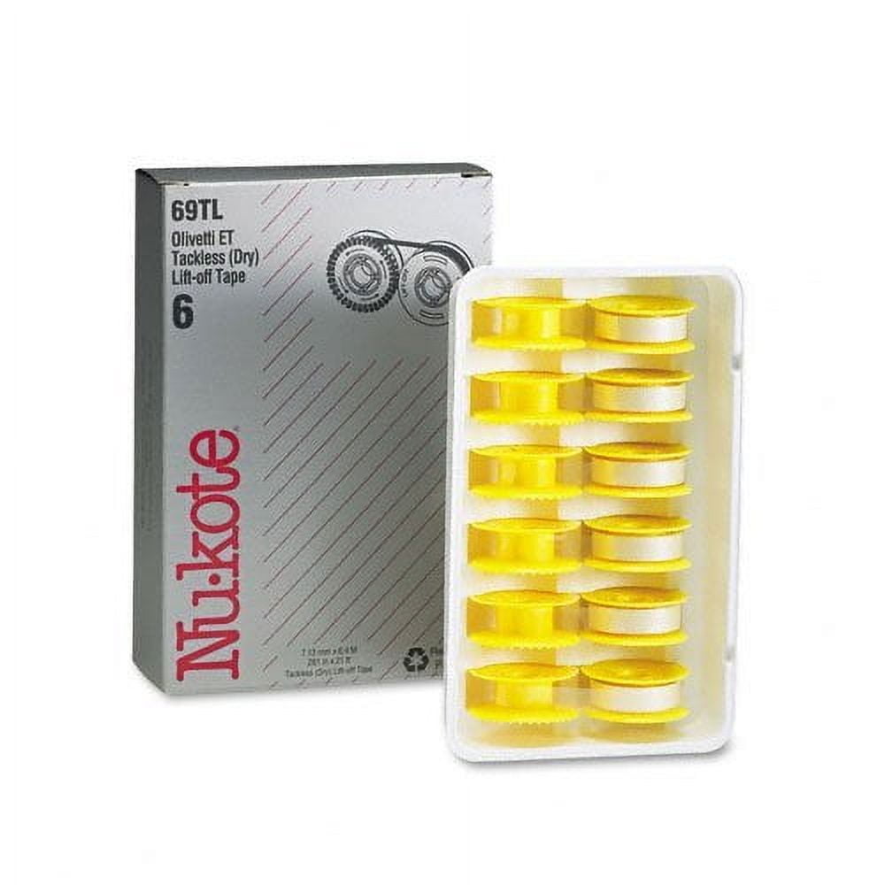 Nu-kote Model 69TL Lift-Off Tapes, Pack Of 6 by Nu-kote International ...