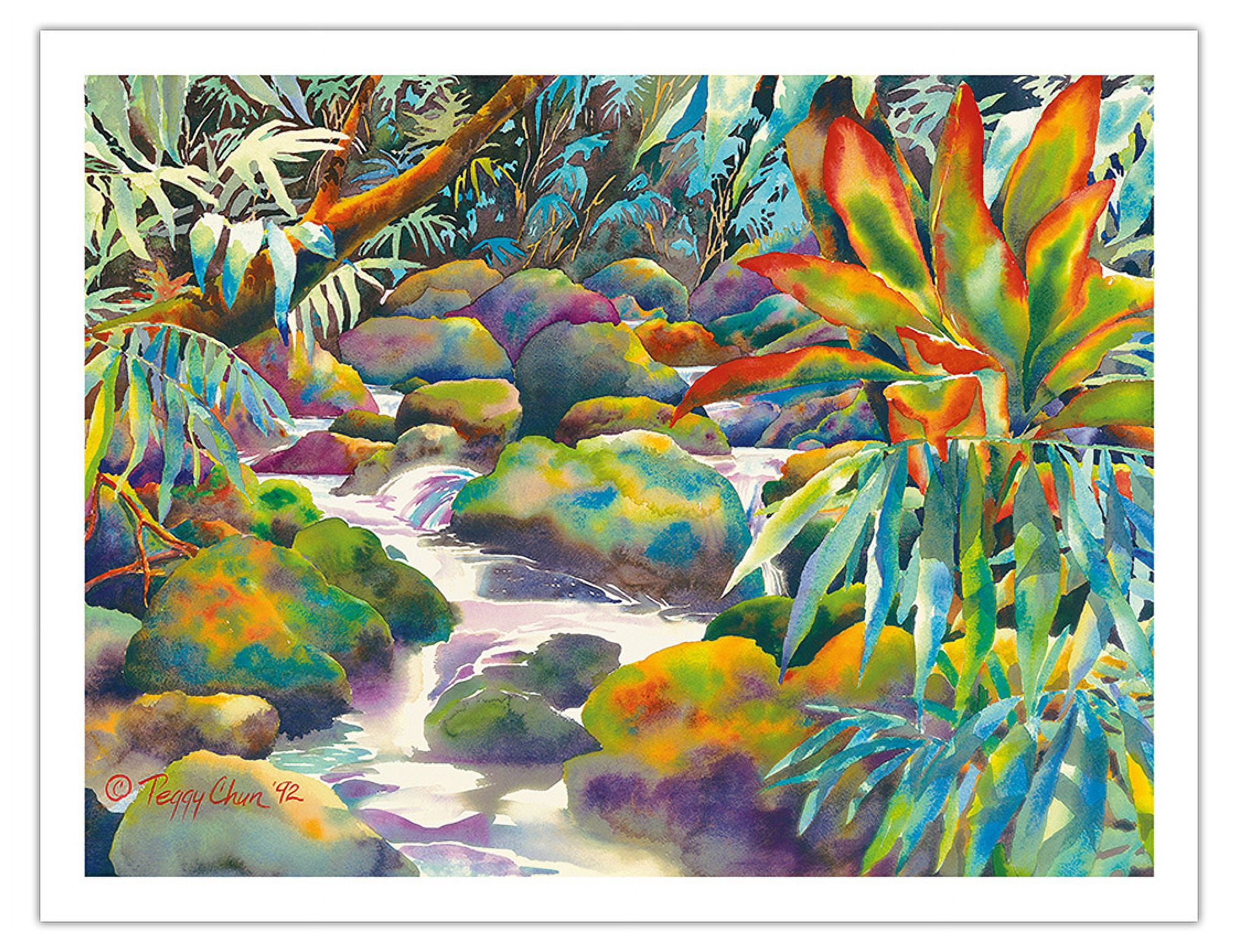 Nuʻuanu Stream - Honolulu Oahu Hawaii - From an Original Hawaii ...