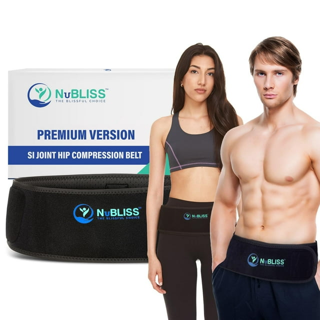 NuBliss Hip Brace Advanced Triple Elastic Tension Straps Back Support ...