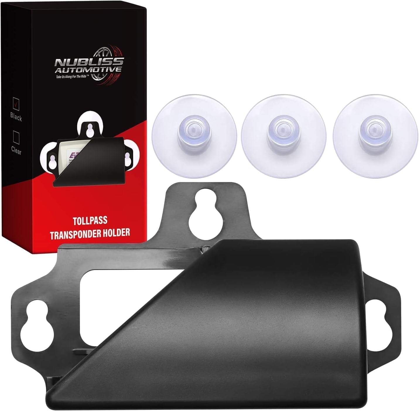 NuBliss New EZ Pass Holder with Super Strong Suction Cups, Road Trip ...
