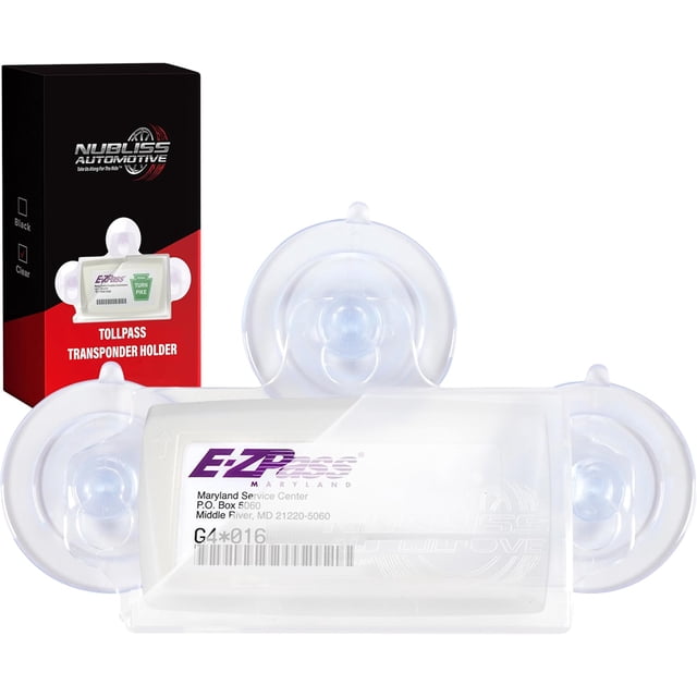 NuBliss New EZ Pass Holder with Super Strong Suction Cups, Road Trip ...