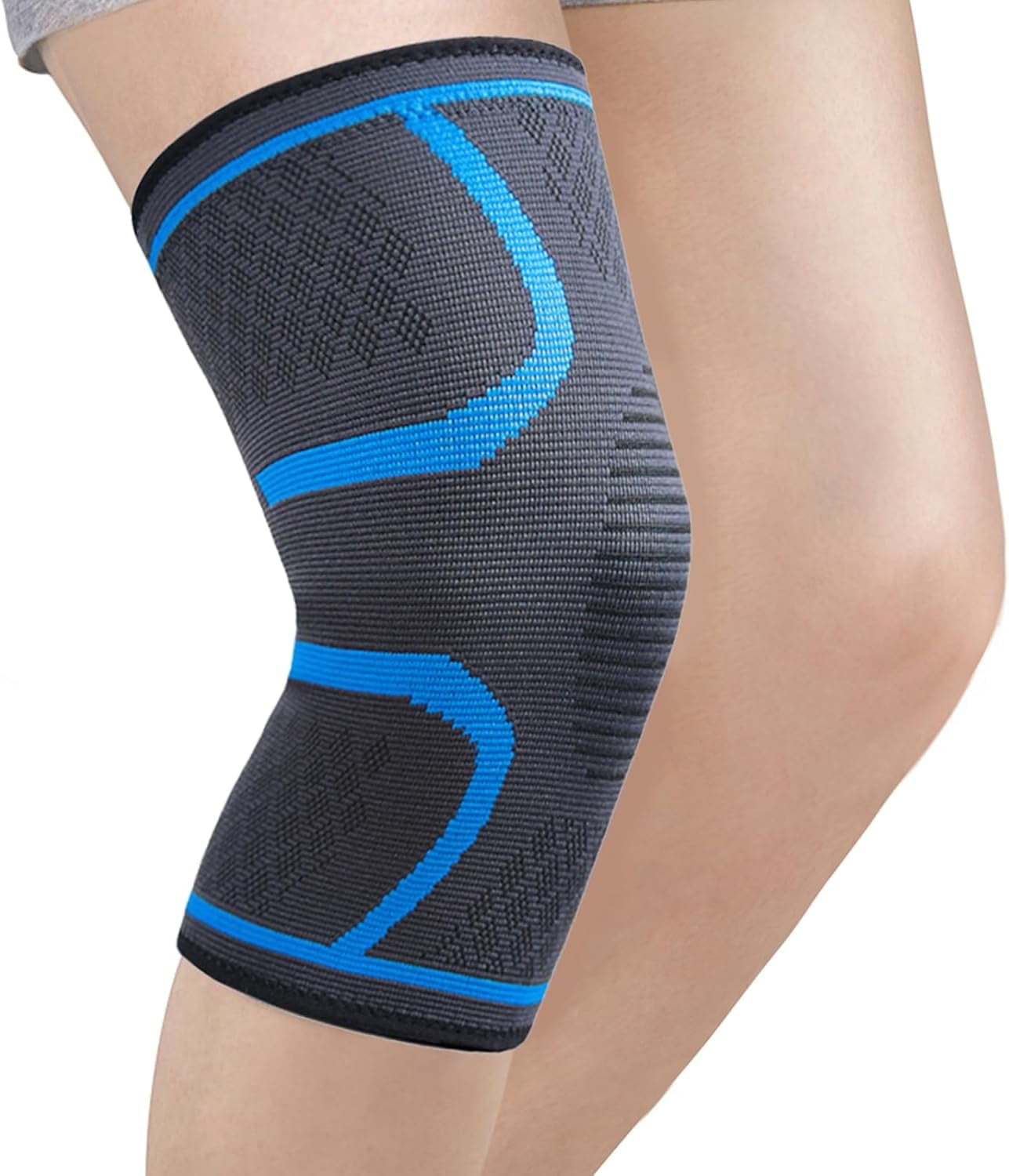NuCamper Compression Knee Brace for Men Women Knee Pain,2 Pack Knee ...