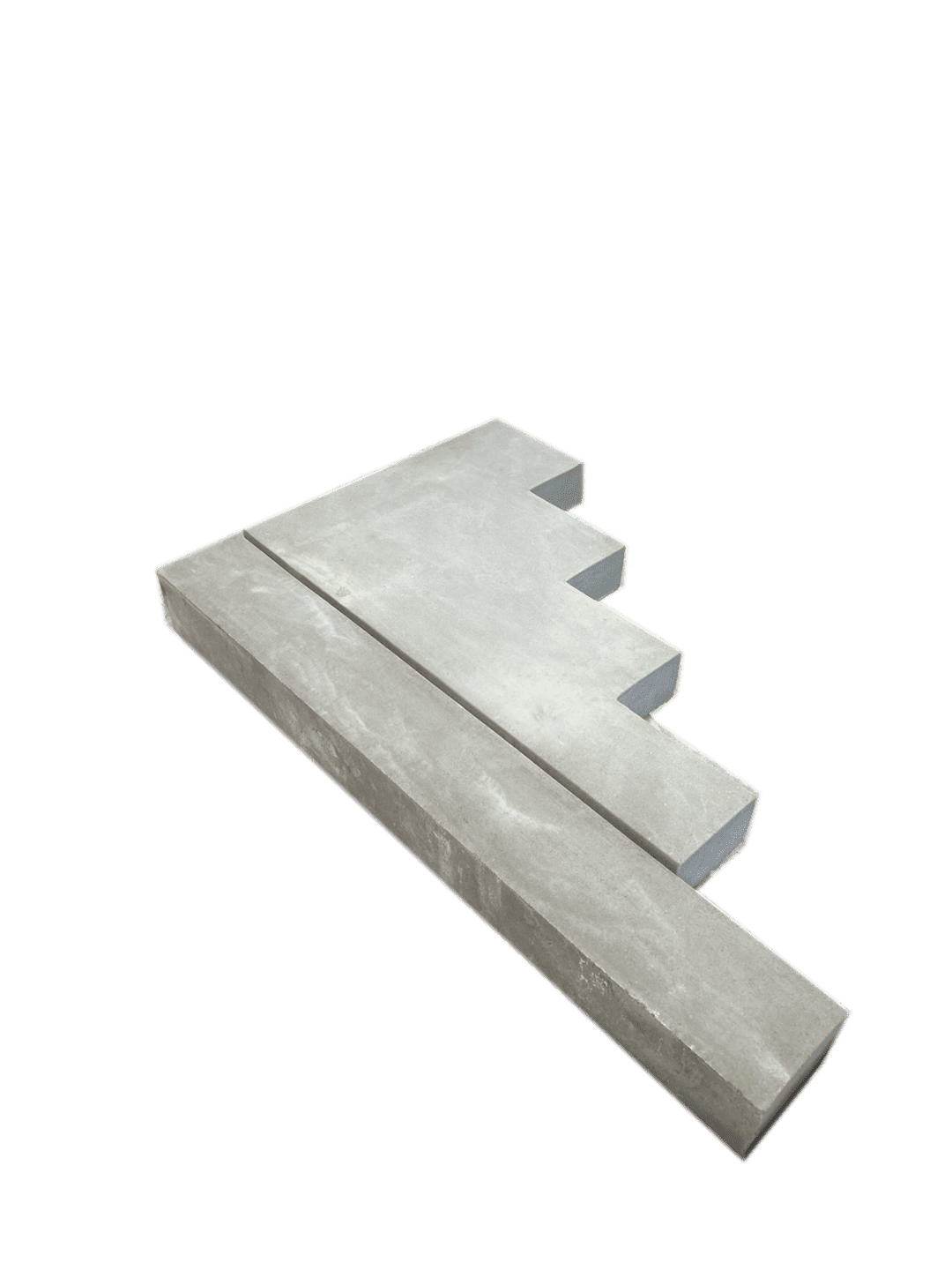 NuCast Solid Concrete Step Risers, Make a 6-step unit for your home, 6 ...