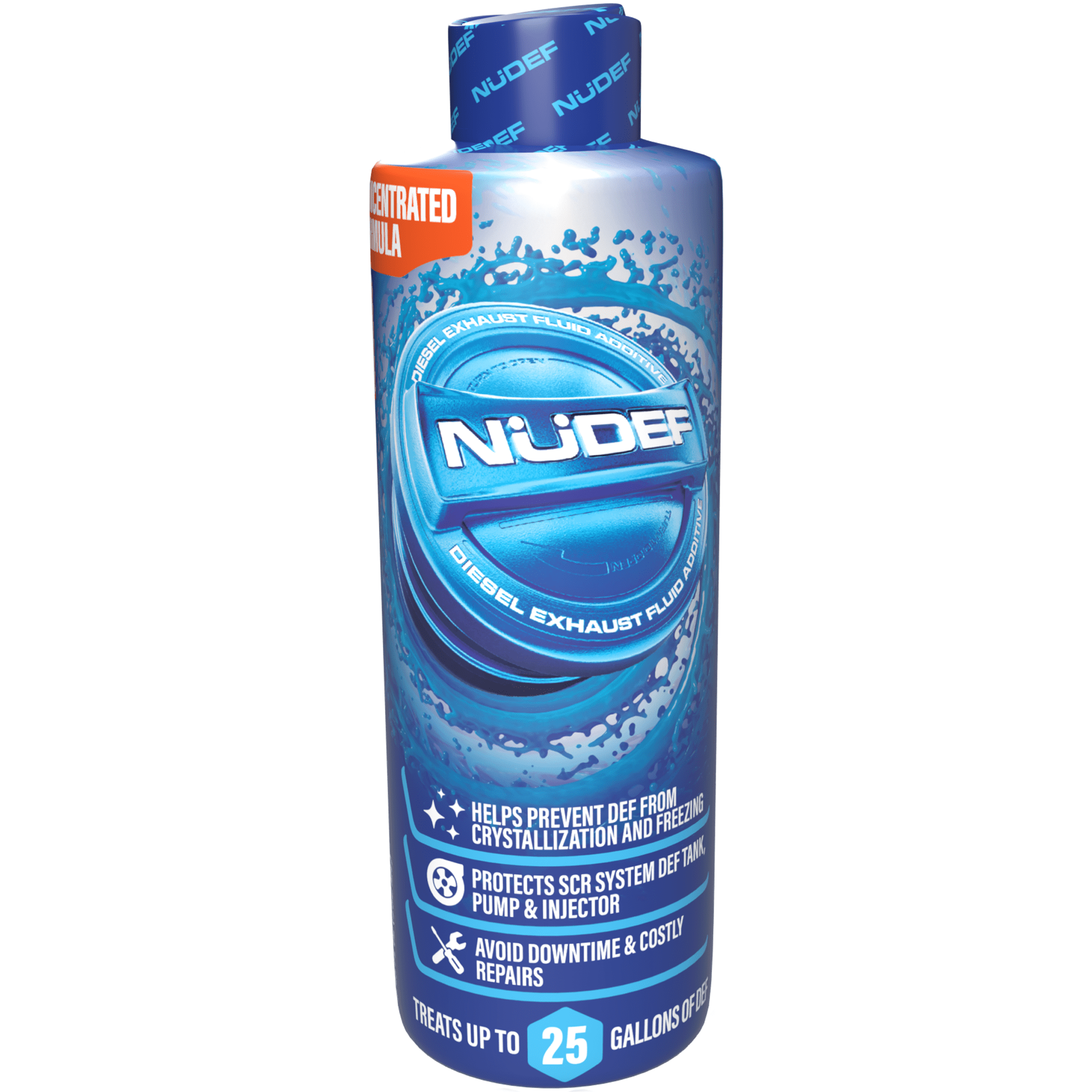 NuDEF Diesel Exhaust Fluid Anti-Crystal Treatment - Treats 25 Gallons ...