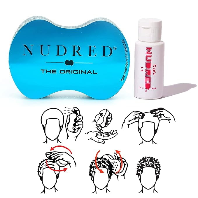 NuDred Coil I.T. Formula - Twist Hair Sponge for Black Men Curls + Hair Conditioning, For ...