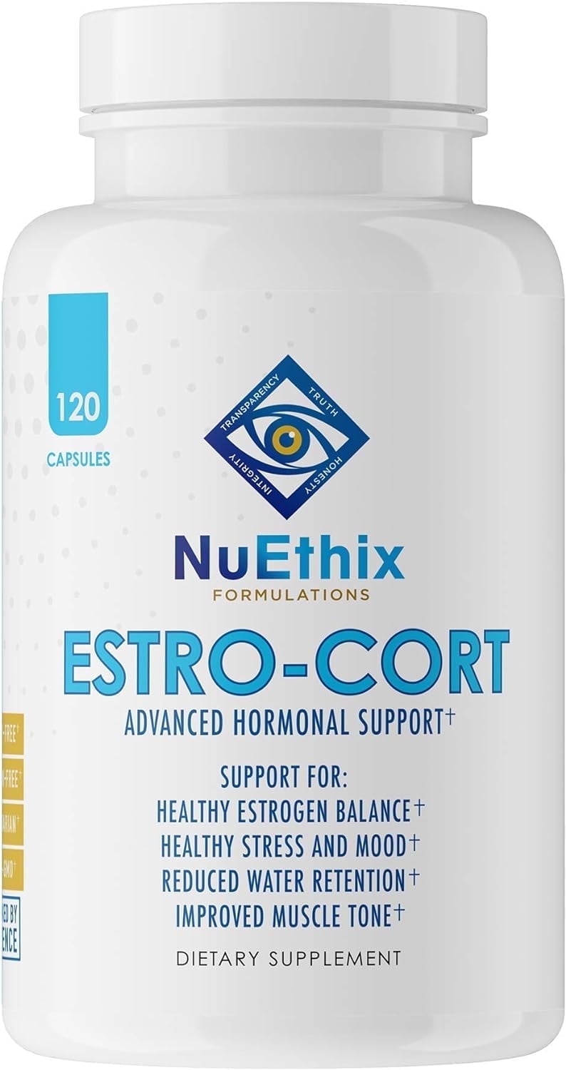 NuEthix Formulations Estro-Cort Anti-Estrogen Nutritional Support, 120 ...
