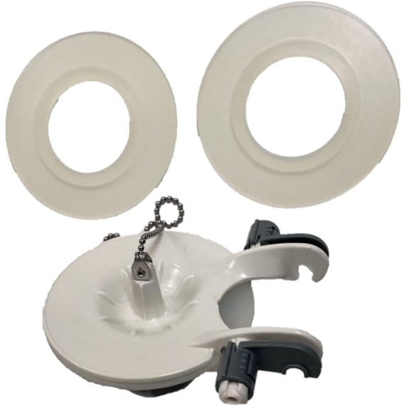 Nuflush 3 Inch Adjustable Flapper Valve, Silicone Seal, ABS ...