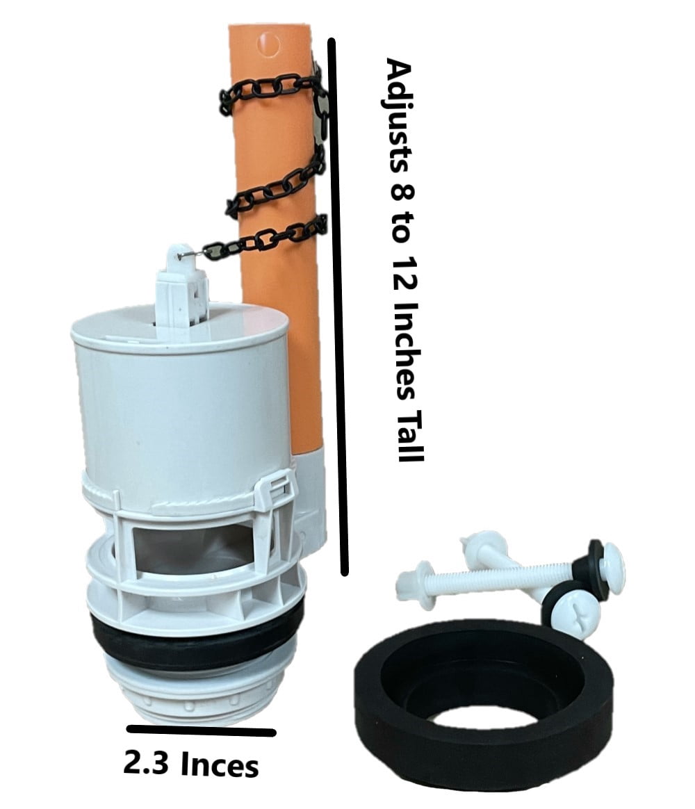 EljerToilet Flush Valve with Adjustable Sliding Overflow Tube, Straight ...