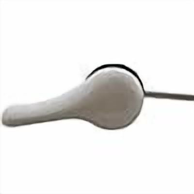 NuFlush Toilet Flush Handle White Enamel Handle 8-inch Rod for Front of ...