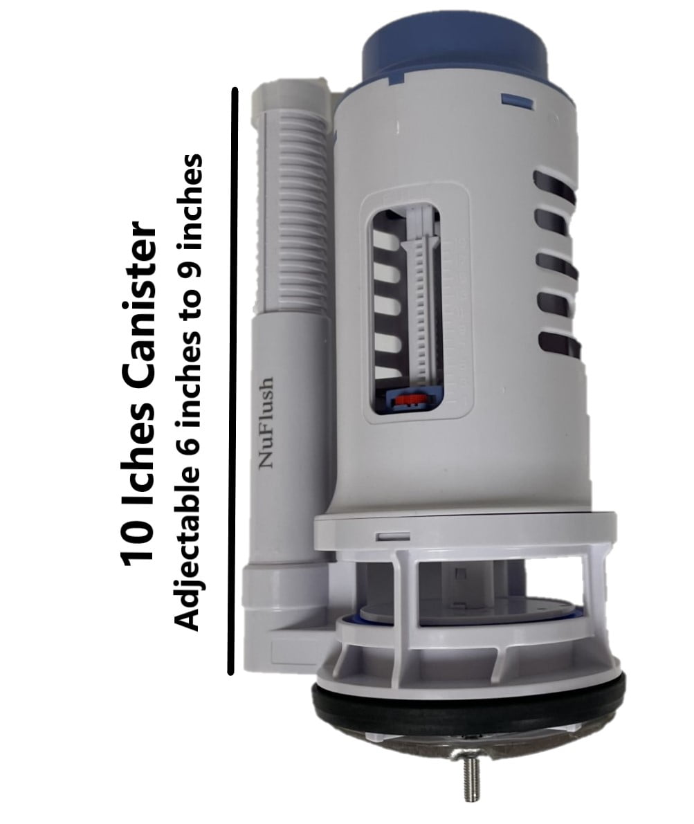 Flush Valve NuFlush Top Button, Dual Flush, Replaces Top Operated Dual ...