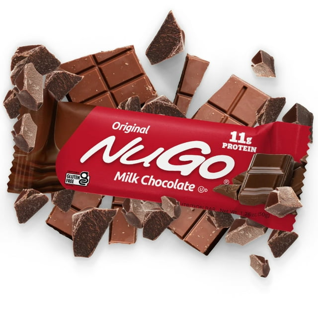 NuGo Protein Bar, Chocolate, 11g Protein, Gluten Free, 15 Count - Walmart.com