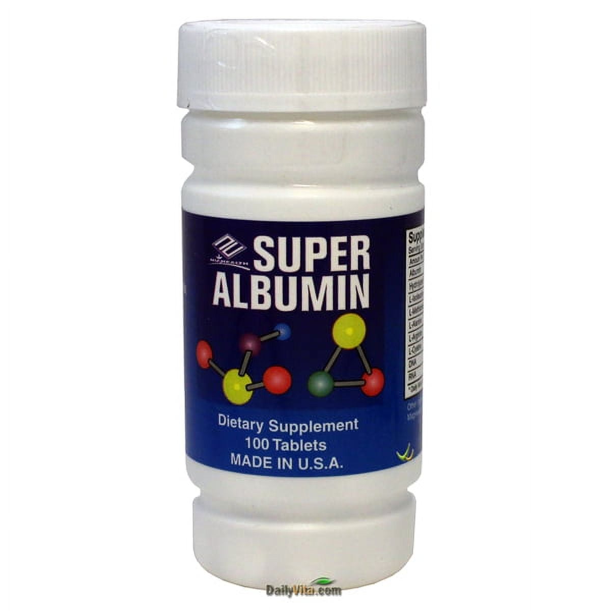 NuHealth Super Albumin (100 Tablets) - Walmart.com