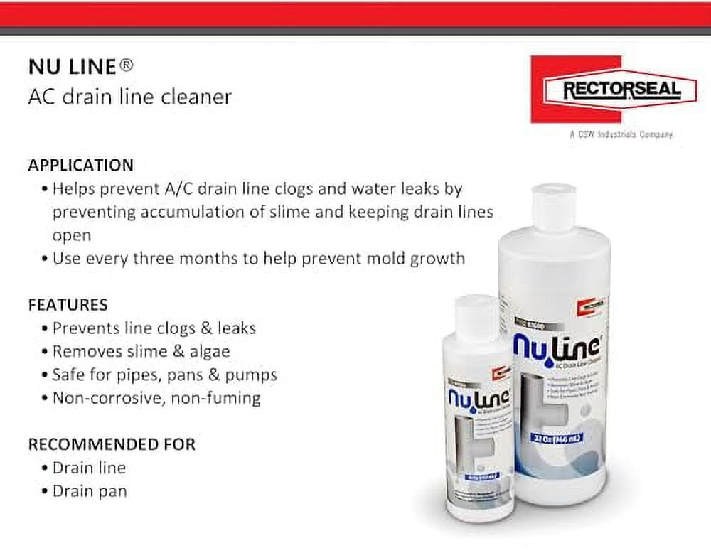 HVAC Condensate Nu-Line Drain Cleaner, 8 ounce (Pack of 6) - Walmart.com