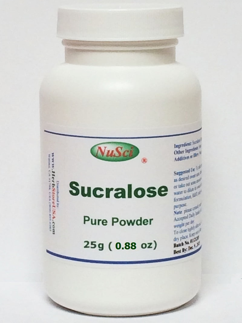 NuSci Sucralose Pure Powder 25g (0.88 oz) no calories 600 times sweeter ...