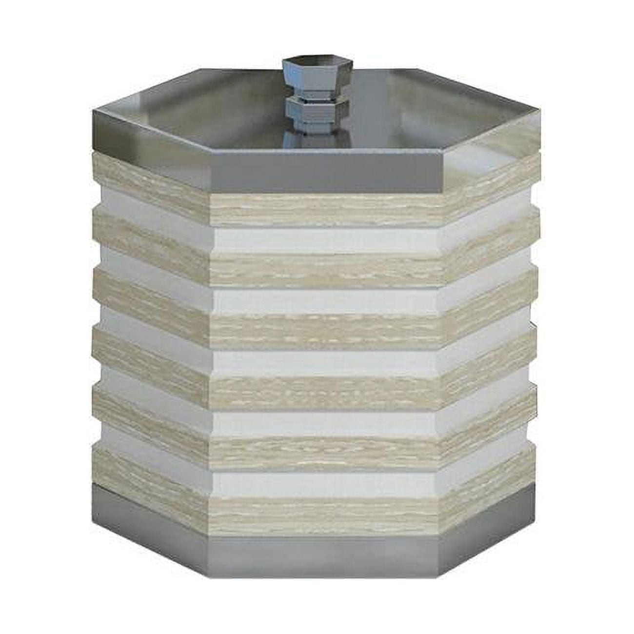 NuSteel BWW-1 3.4 x 3.5 x 4.5 in. Boardwalk White Q Tip Holder ...