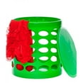 NuSteel TT-108GBV Otto Storage Stool - Round Plastic Storage Ottoman ...