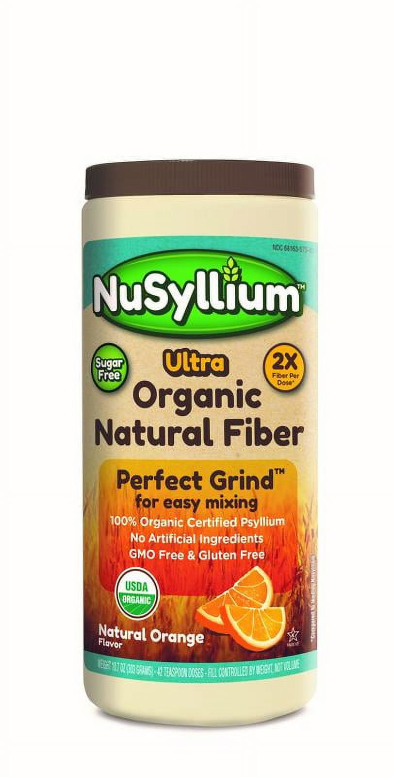 NuSyllium Organic Psyllium Husk Supplement, Soluble Fiber Powder, Daily ...