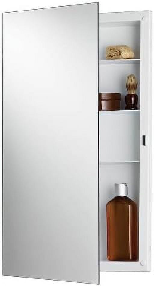 NuTone 781053 Recess Mount Cabinet with Frameless Mirror and Pencil ...