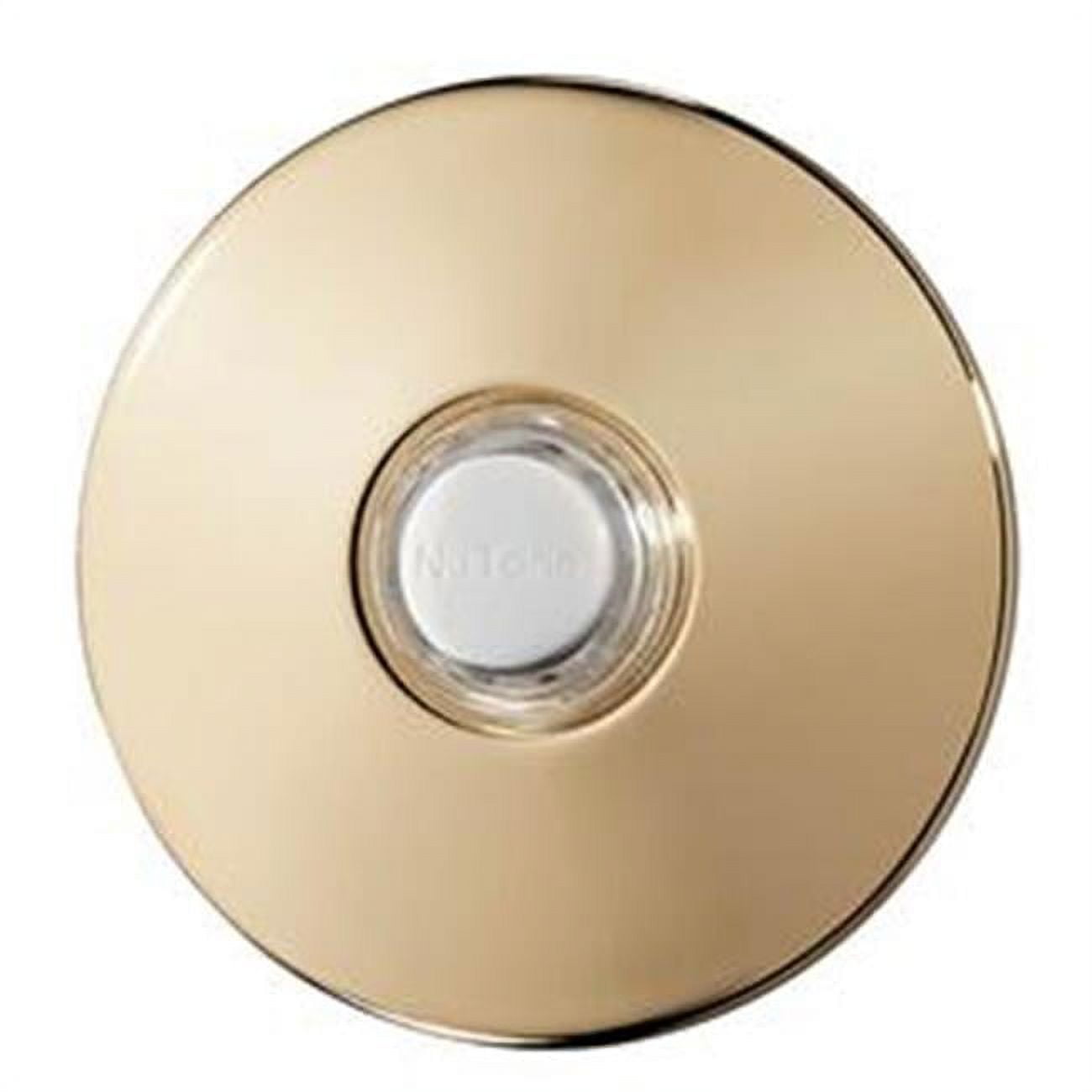 NuTone PB41LBGL Wired Lighted Round Stucco Door Chime Push Button ...