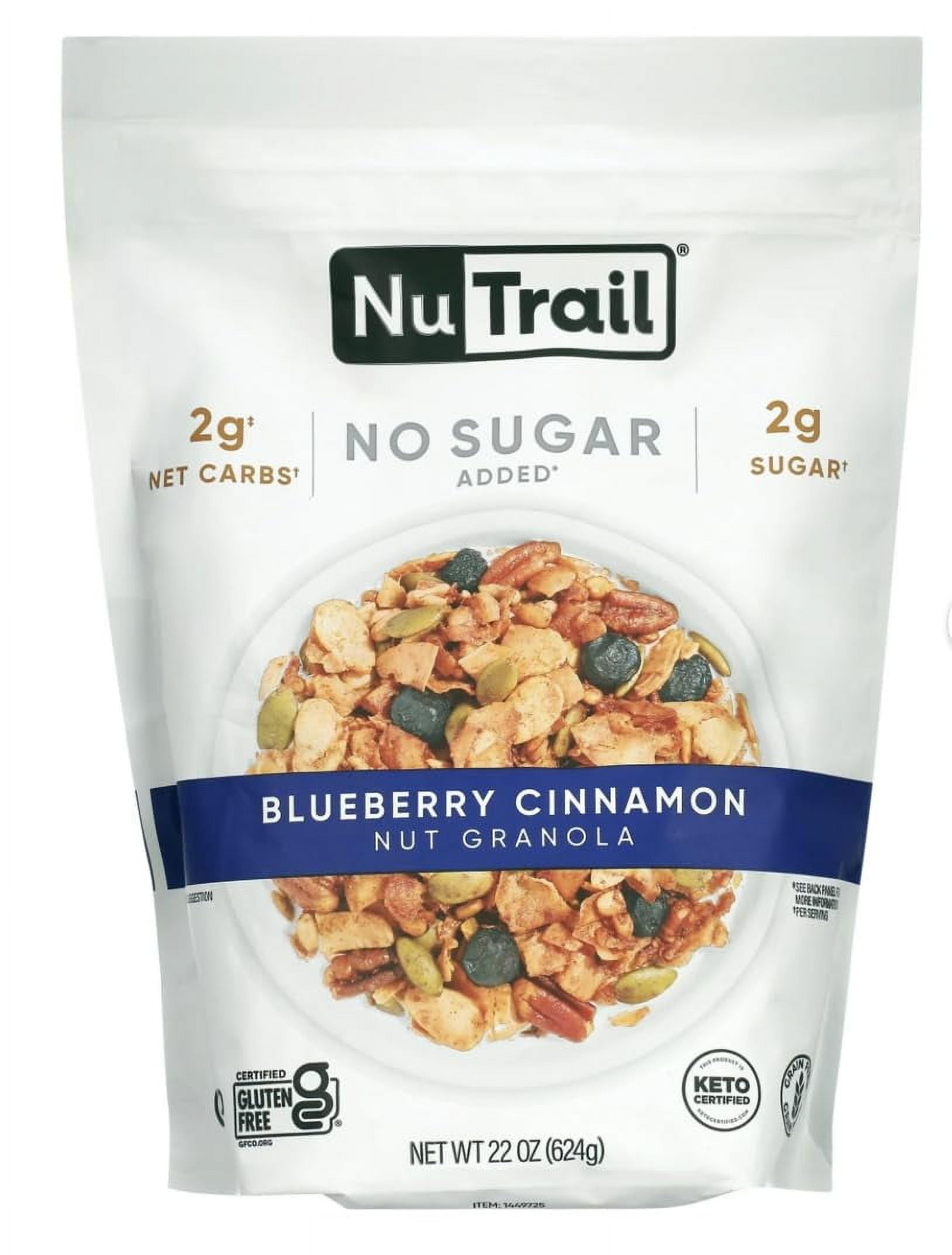 NuTrail, Keto Blueberry Nut Granola Healthy Breakfast Cereal, Low Carb ...
