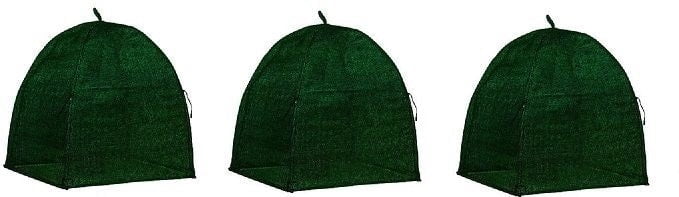 NuVue 20250 22" x 22" x 22" Green Frost Proof Winter Shrub Protector ...