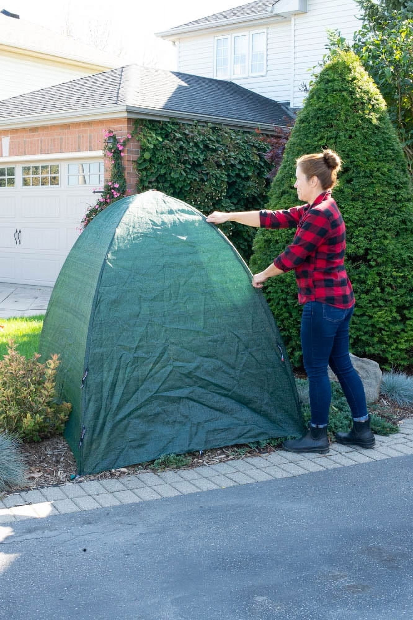 "NuVue Products 22259, Frost Protection Cloth, Green Winter Shrub Cover ...