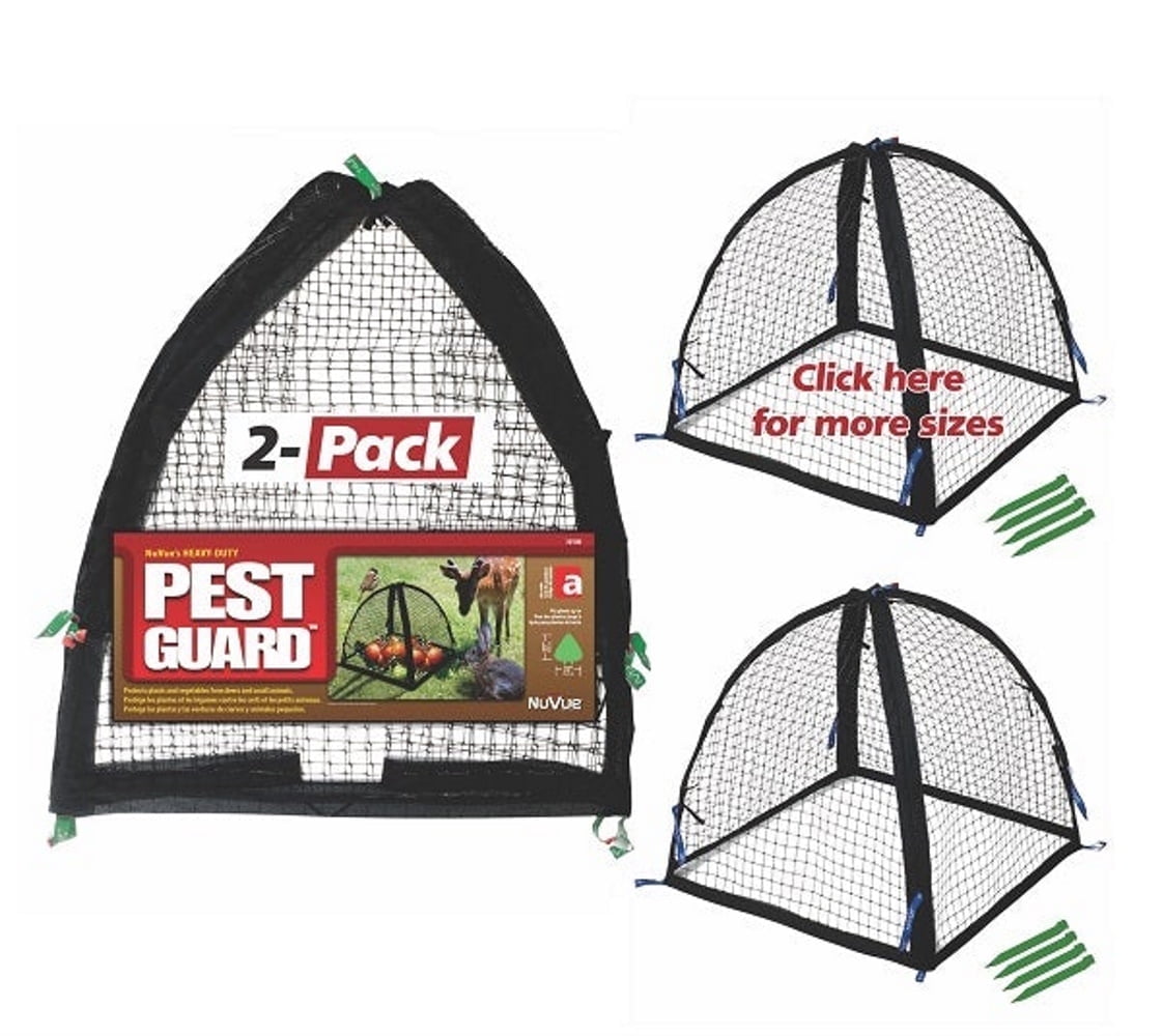 NuVue Products 32100 Pop-Up Garden Netting Pest Guard Mesh Plant Cover ...