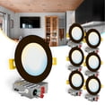 NuWatt 6'' Ultra Slim Selectable CCT New Construction IC LED Canless ...