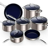 NuWave 12-Piece Non-Stick Cookware Set, Pots and Pans for All Stove ...