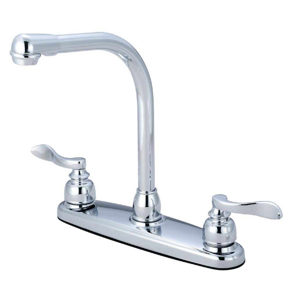 NuWave French 8 in. Centerset 2-Handle Deck Mount Kitchen Faucets in ...
