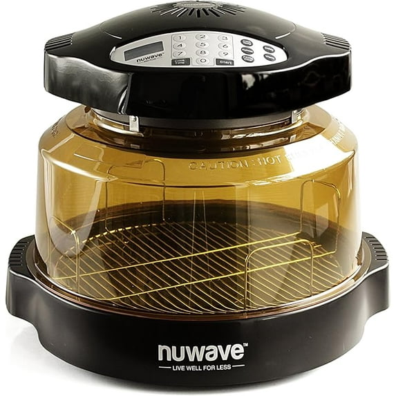 NuWave Oven Pro Plus Black Infared Oven Upgraded Shatter Resistant Dome ...