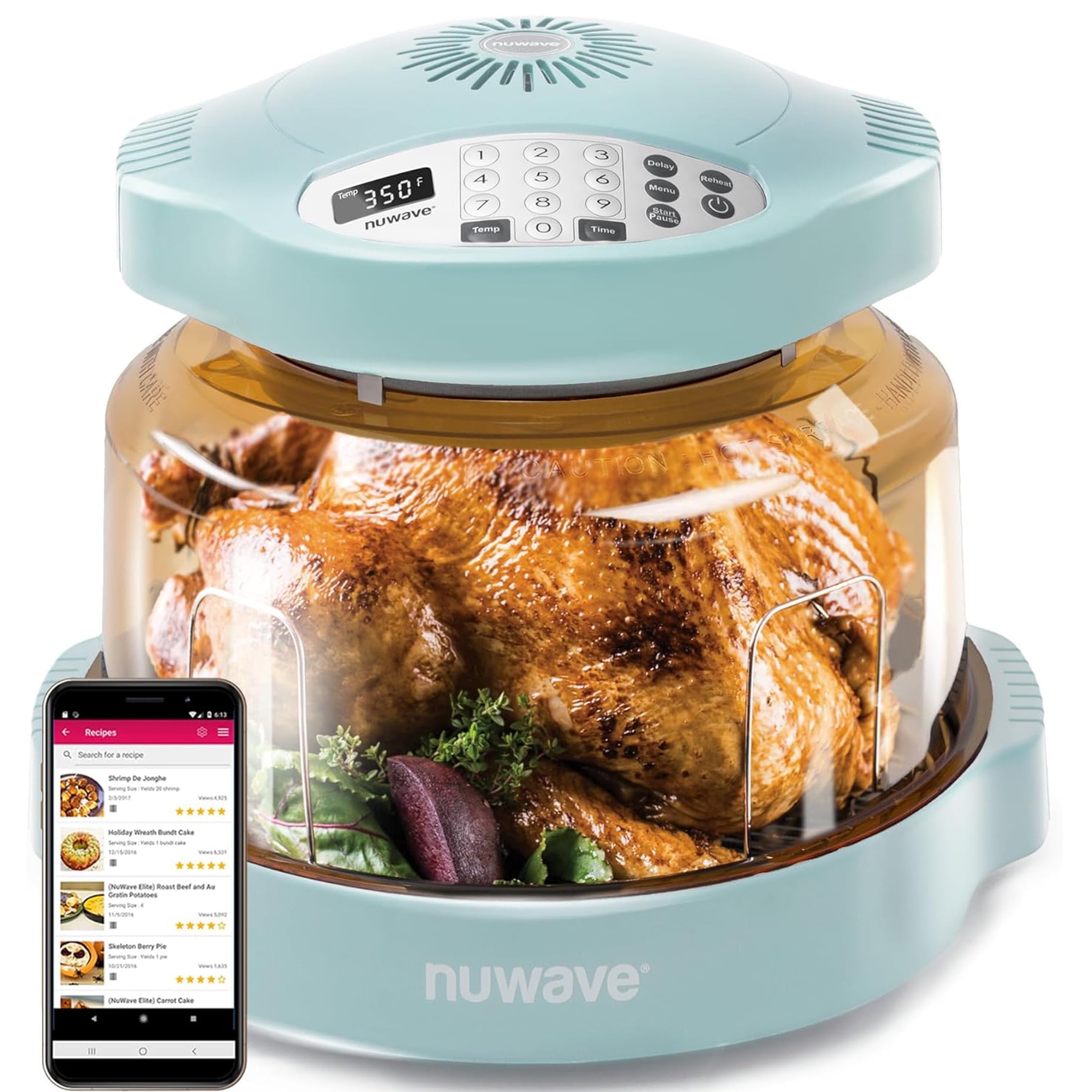 NuWave Pro Plus 2 Air Fryer, Infra-Red Oven, 360 Cooking, Adjustable ...