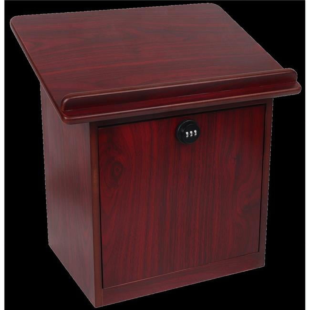 Nua 58382 17 x 15.75 x 11.8 in. Mahogany 2 Tone Table Top Shtender with ...