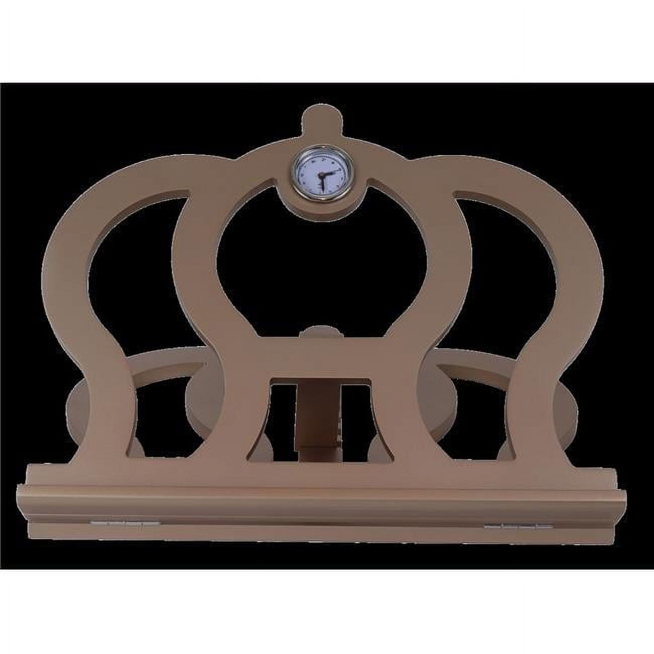 Nua 59805 Champagne Crown Shaped Table Top Shtender with Clock ...