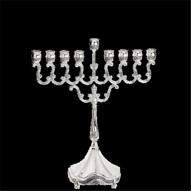 Nua Collection 59002 Silver Plated Menorah 11.25 in. - Walmart.com