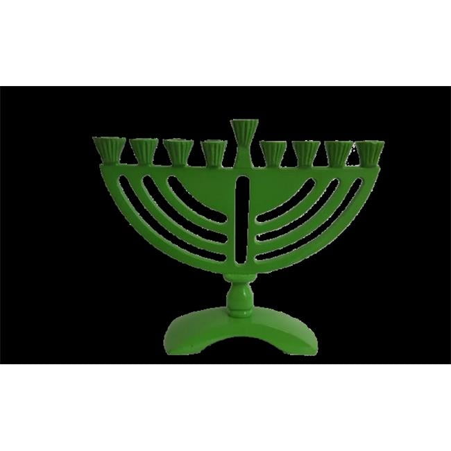 Nua Collection 59038 Round Style Mini Menorah Green - 5.5 in. - Walmart.com