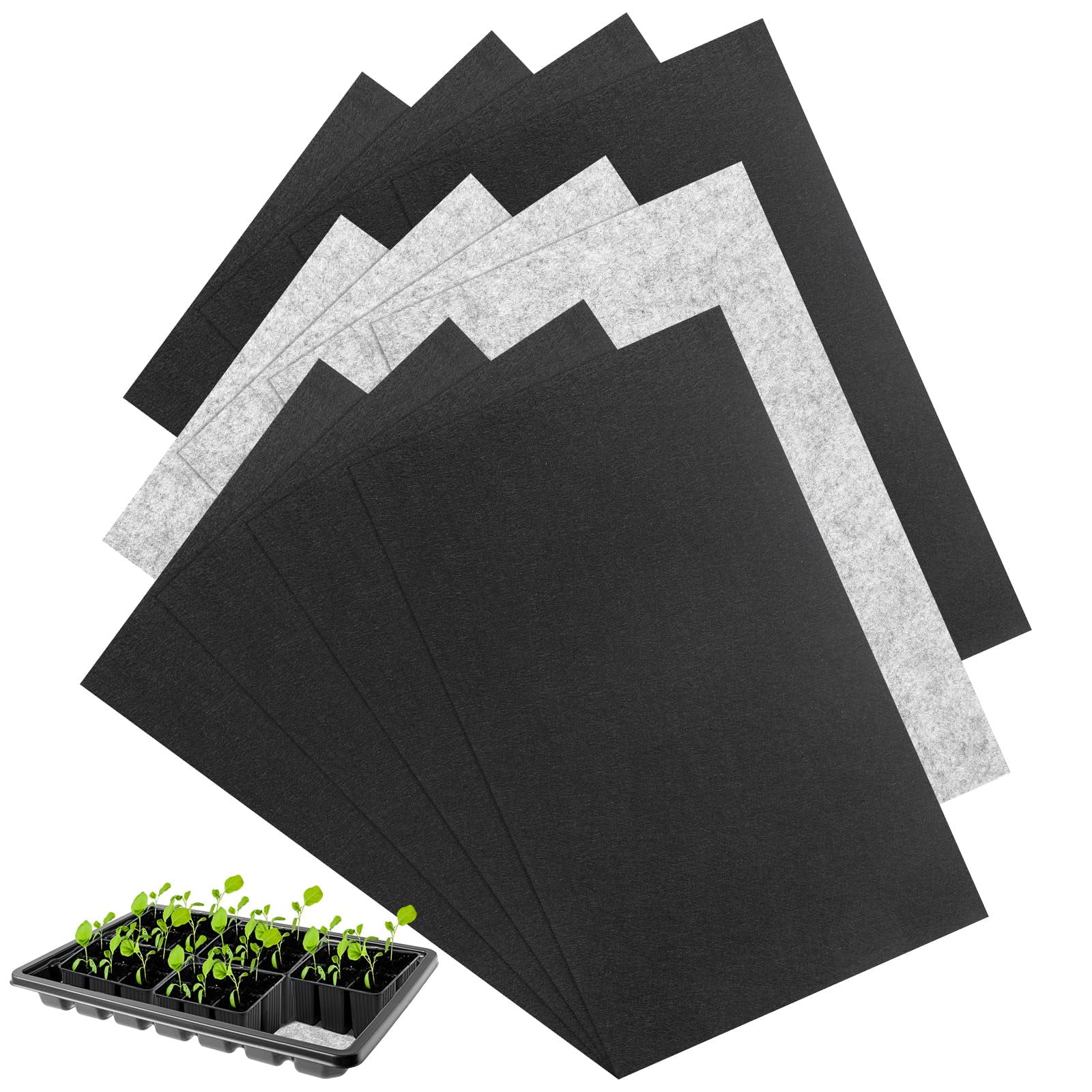 Nuanchu 12 Pcs 24 Cell Capillary AIS1 Mats for Seed Starting 13 x 8 ...