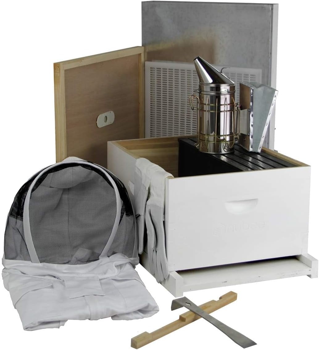 Nubee Deluxe Beehive Starter Kit with Dovetail Joints - Complete ...
