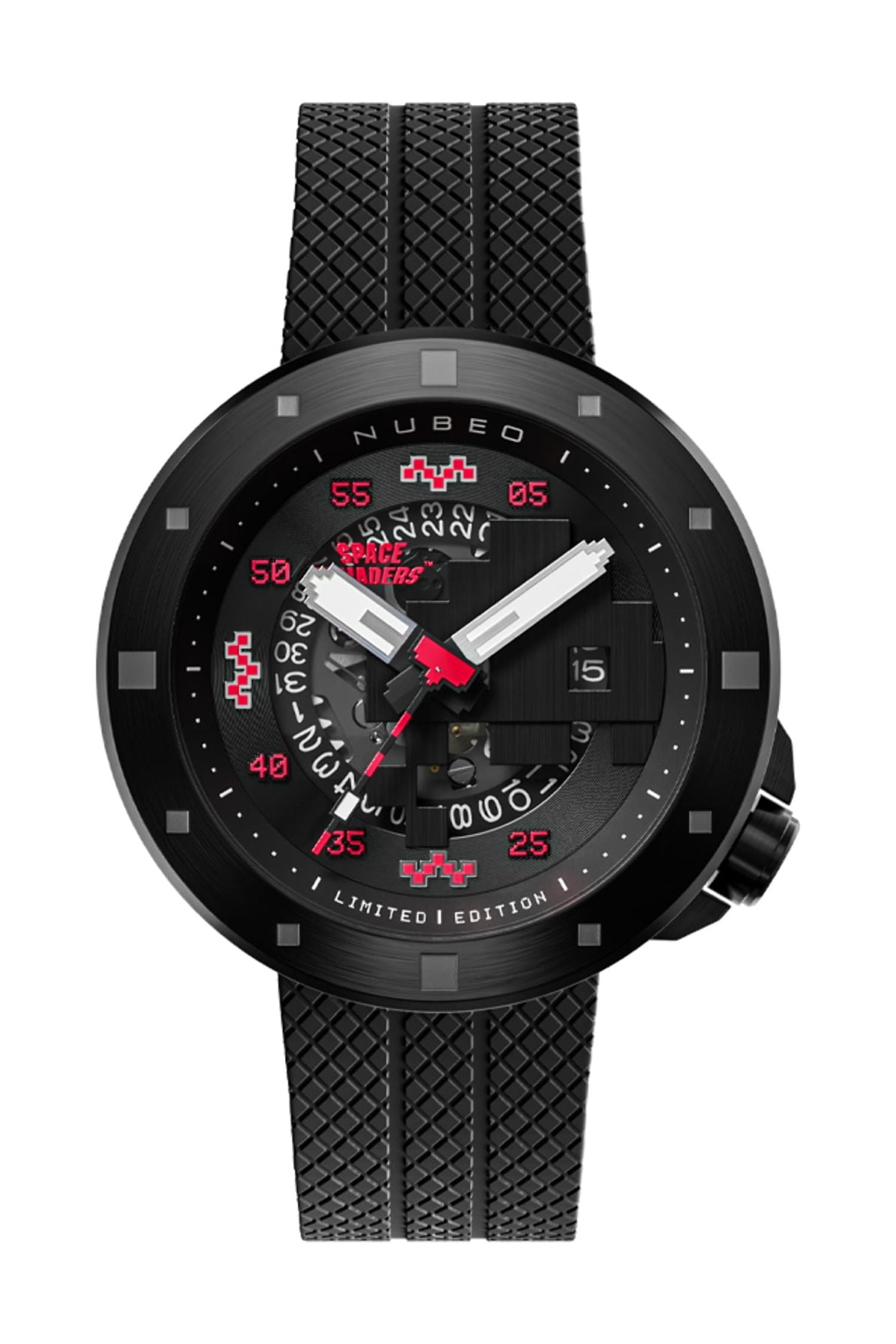 Nubeo Cassini Stainless Steel 50mm Japanese Automatic Wristwatch NB ...