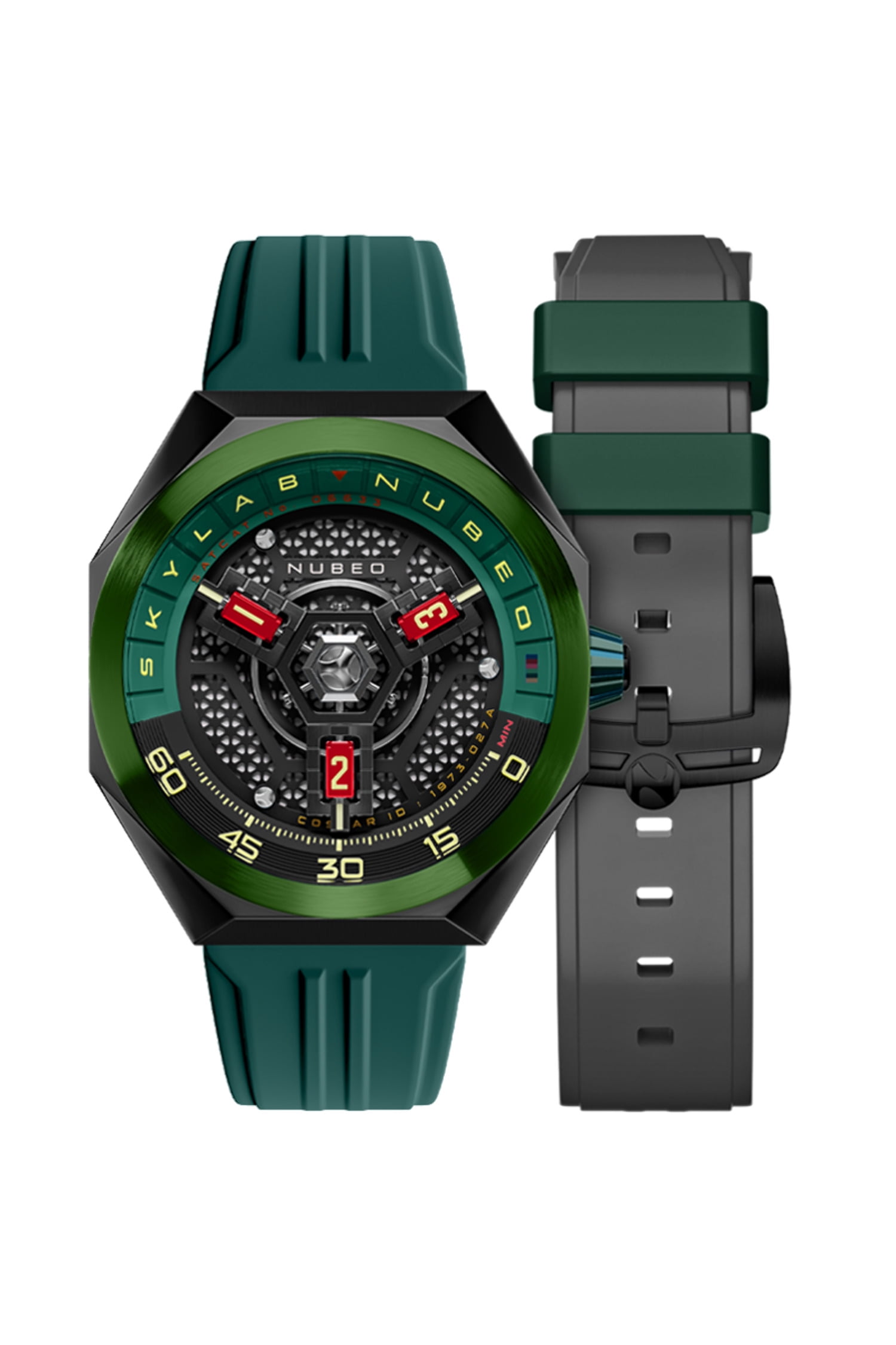 Nubeo Skylab Stainless Steel 48mm Japanese Automatic Wristwatch NB-6083 ...