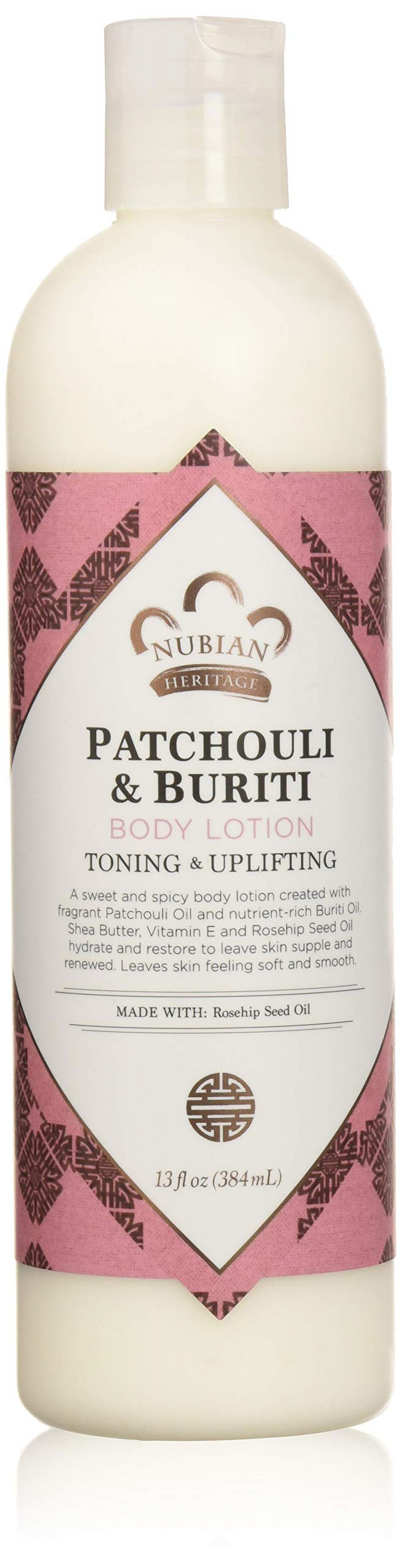 Nubian Heritage Body Lotion, Shea Butter and Rose Hips, Patchouli and ...
