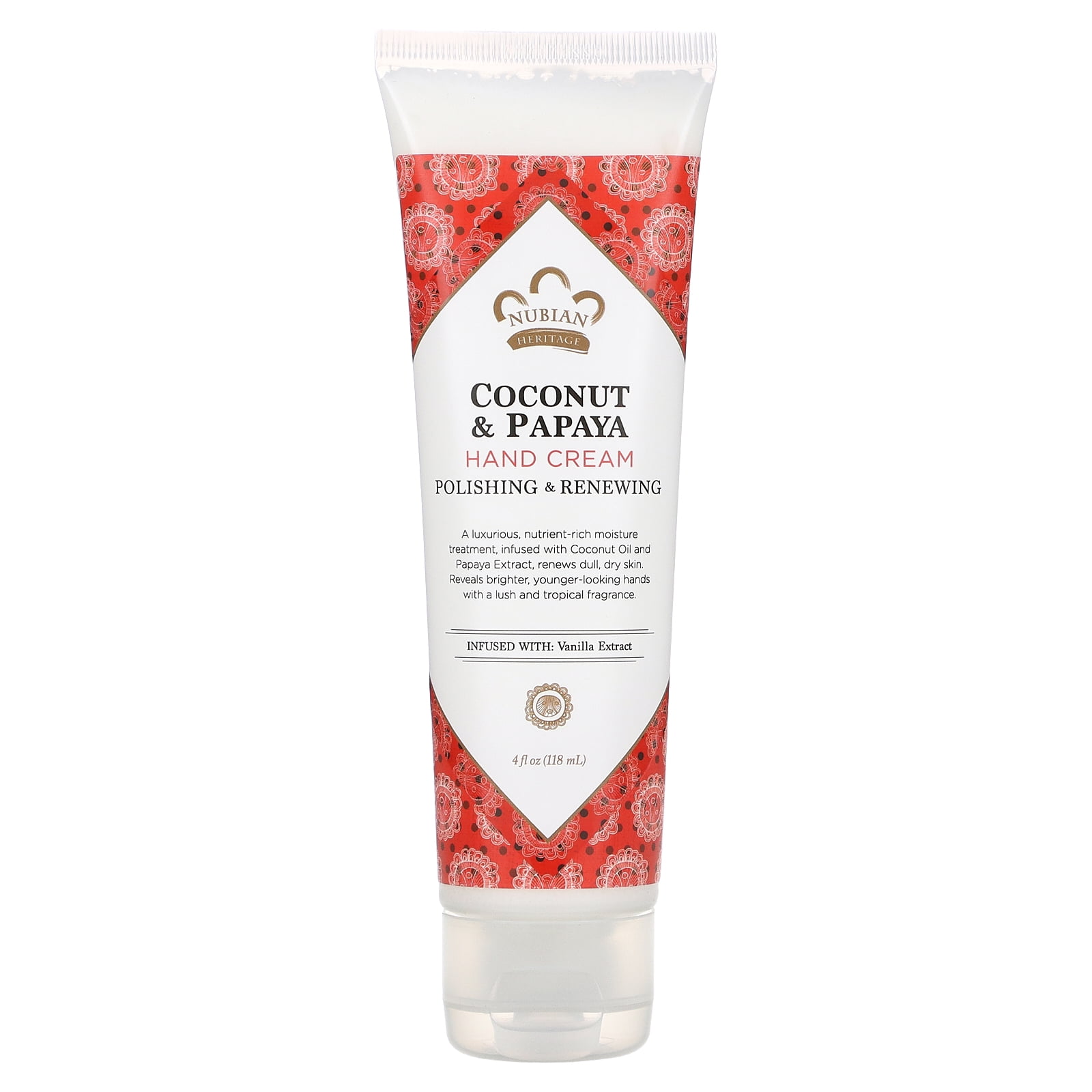 Nubian Heritage, Hand Cream, Coconut Papaya, 4 fl oz (118 ml) - Walmart.com